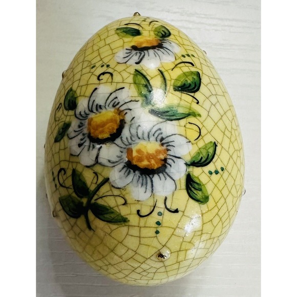Holiday | Vintage Signed Veneto Flair Easter Egg 1977 Handmade In Italy ...